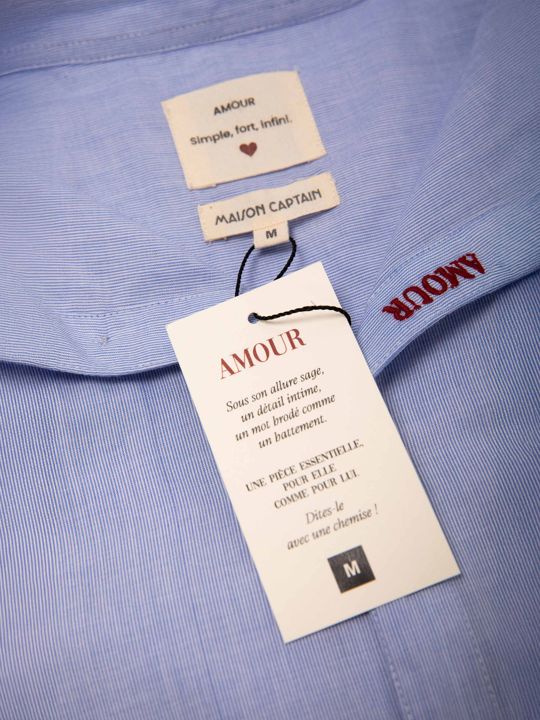 Chemise brodée amour – Maison Captain